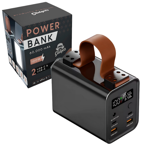 Power Bank 60,000mAh 100W Multipuertos – Mr.Gadgets